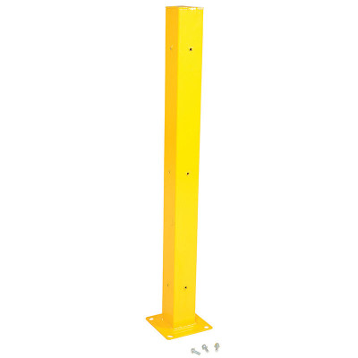Steel Dropin Tubular Guard Rail Post, 60in Length, Yellow | CMTP