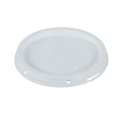 High Density Polyethylene 1 Gallon Tear Tab Lid, White | CMTP