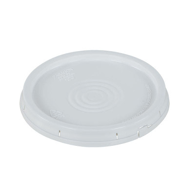 High Density 3-1/2, 5 and 6 Gallon Tear Tab Lid, White | CMTP