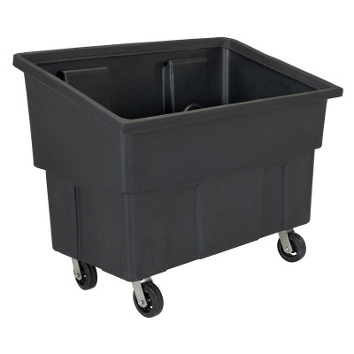Polyethylene Totes, 30-3/4 x 52-1/2 x 41-13/16in, 200 lb., Black | CMTP