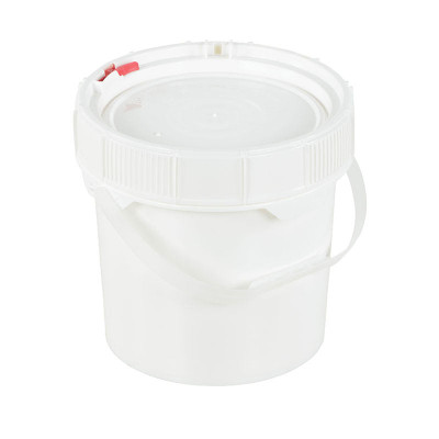 Screw Top Pail and Lid, 12-5/8 x 12-5/8 x 12-3/16in, 3-1/2 Gallon ...