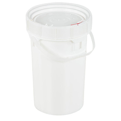 Screw Top Pail and Lid, 12-5/8 x 12-5/8 x 12-3/16in, 6-1/5 Gallon ...