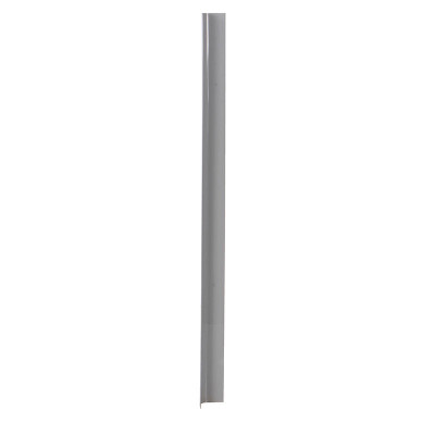 PVC Round Corner Guard 3 x 3 x 48in 90 Degree Rounded, Gray
