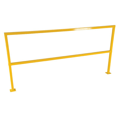 Steel Square Safety Handrail, 86-1/2in x 4in x 42in, Yellow | Certified ...