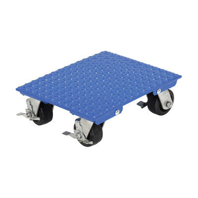 Steel Plate Dolly, 14in x 18in Swivel, 1,200 lb., Blue | CMTP
