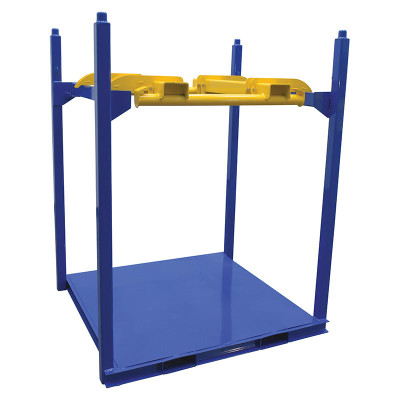 Steel Bulk Bag Lifter Kit 1000 lb Capacity, Yellow/Blue