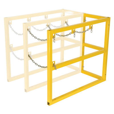 Cylinder Barricade, Rack 37-1/2 x 15-1/2 x 32in 3 Cylinder