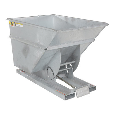 Steel HD Self Dumping Hopper, 1 Cu Yd, 6000 lb., Galvanized | Certified ...