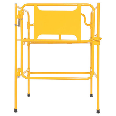 Manhole Guard Rail, 32-5/8in x 33-5/8in x 44-1/8in, Yellow | CMTP