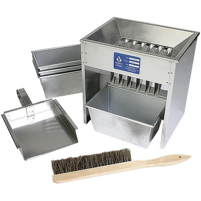 Riffle Sample Splitter with Hopper, 12 Cutes, 0.75in Chutes | CMTP