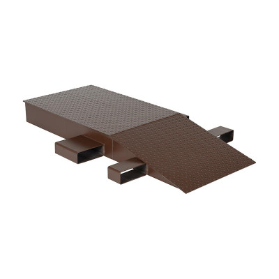 Steel Wheel Riser, 60in x 24in x 6-1/4in, 40,000 lb., Brown | CMTP