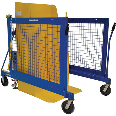 Universal Trash Can Dumper 48in Maximum Dump Hgt., Blue / Yell | CMTP