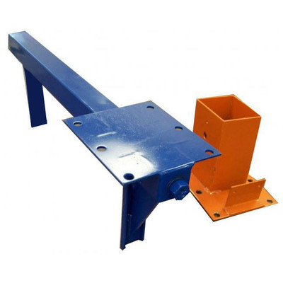 Parapet Grabber Fall Protection with Stanchion, 3in to 25in