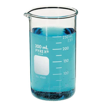Pyrex Lab Glassware: 300ml Beaker | Griffin Glass Beakers | Certified MTP