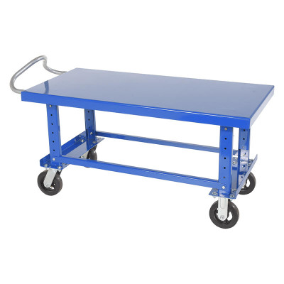 Adj Height Cart 1 Shlf 24"X48" 2K | Certified Material Testing Products