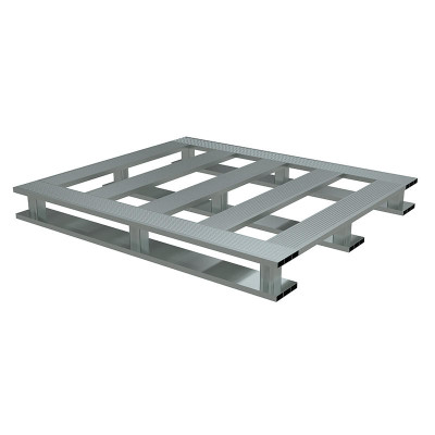 Skid, Bottom Pallet 47-7/8 x 42 x 5-1/16in, 6000 lb., Silver