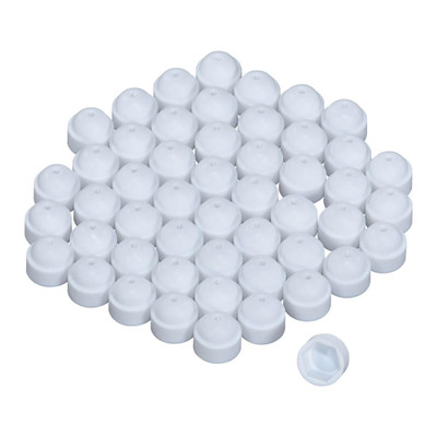 Plastic Bolt Caps, 50 Pack, 3/8in Anchor Size, White | Certified ...