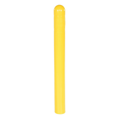 Low Density Polyethylene Bollard Post Cover, 52in x 5in, Yellow | CMTP
