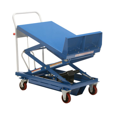Lift and Tilt Cart with Sequence Select, 24 x 36in, 600 lb., Blue | CMTP