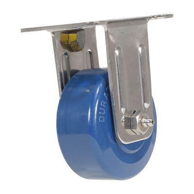 Solid Rigid Caster, 3in x 1in Width, 300 lb., Dark, Blue | Certified MTP