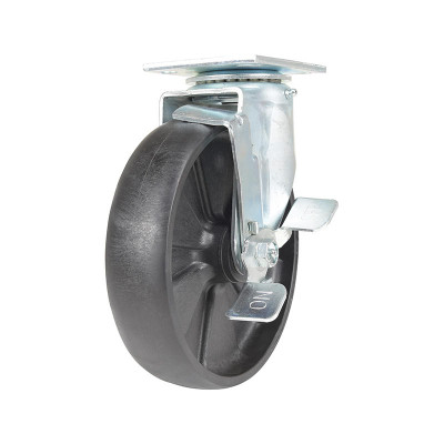 8X2 Light Duty Gfn, Swivel Caster W/ Brake | CMTP