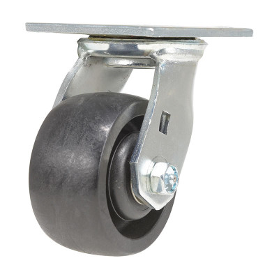 RollX Glass Filled NylonSwivel Caster, 4 x 2in Width, 1250lb, Blk ...