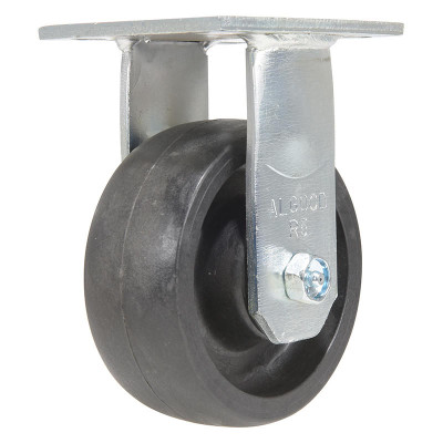 RollX Glass Filled NylonRigid Caster, 5 x 2in Width, 1250lb, Blk