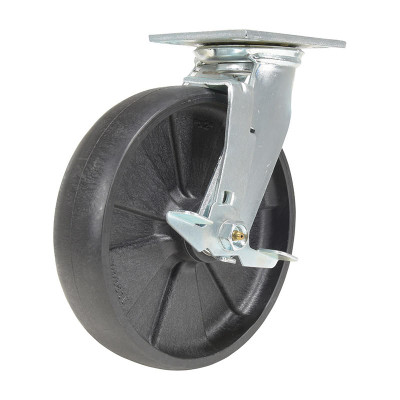 8X2 Glass Filled Nylon(Rollx)Swivel W/Brk Caster