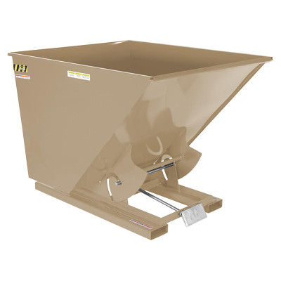 Steel Heavy Duty Self Dumping Hopper, 2 Cu Yd, 6000 lb., Beige | CMTP
