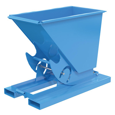 Steel HD No Bump and Dump Hopper, 1/4 Cu Yd, 6000 lb., Sky Blue ...