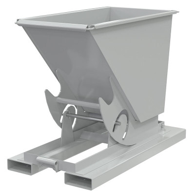 Steel HD No Bump and Dump Hopper, 1/4 Cu Yd, 6000 lb., Gray | CMTP