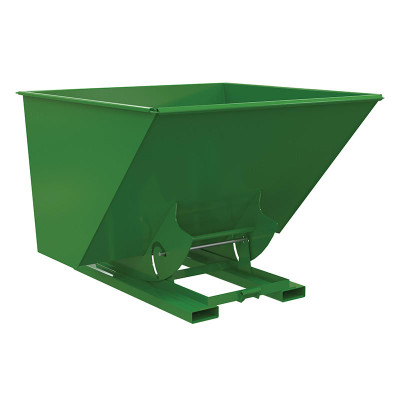 No Bump and Dump Hopper, 2-1/2 Cu Yd, 4000 lb., Hunter Green