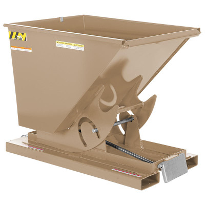 Steel Heavy Duty Self Dumping Hopper, 1/2 Cu Yd, 6000 lb., Tan | CMTP