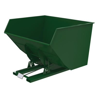 Heavy Duty Self Dumping Hopper, 5 Cu Yd, 6000 lb., Hunter Green | CMTP