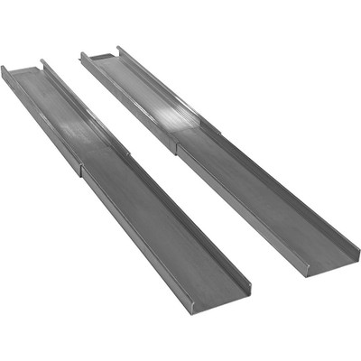 Wheelchair Ramp Light Telescopic 88in Length, 550lb, Silver