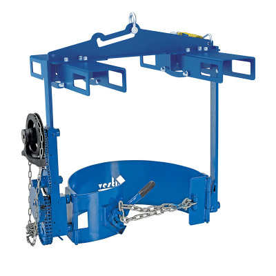 Hoist Mounted Drum Carrier/Rotator, Four Way Pocket 55 Gall, 1500lb | CMTP