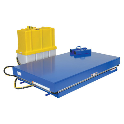 Steel Electric Hydraulic Lift Table, 55in, 12000 lb., Blue