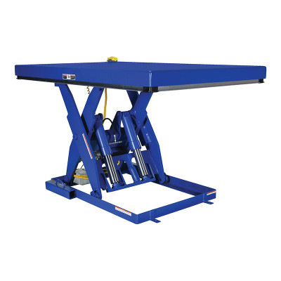 Steel Electric Hydraulic Lift Table, 48in x 72in, 6000 lb., Blue