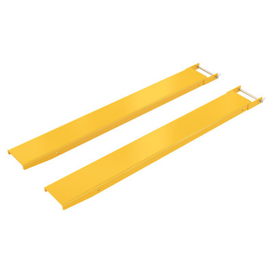 Steel Pin Style Fork Extensions, 7 x 66, 4,000 lb., Yellow | CMTP