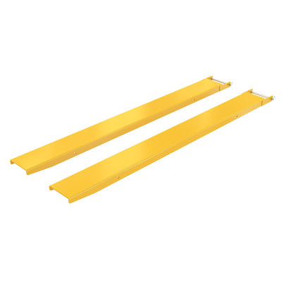 Steel Pin Style Fork Extensions, 7 x 84in, 4,000 lb., Yellow | CMTP