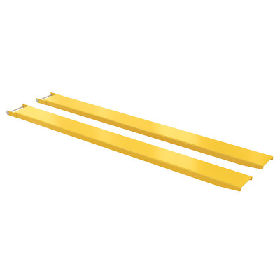 Pin Style Fork Extensions, 8in x 108in, 4,000 lb., Yellow