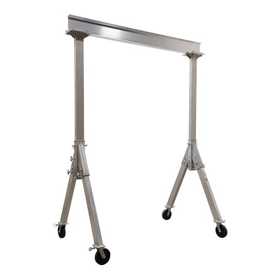 Gantry Crane, Glass Filled Nylon Lock Casters, 10ft x 10ft, 2000lb | CMTP