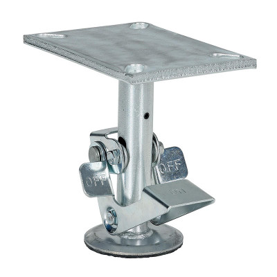 Steel Top Mount Floor Lock, 7 to 8in Height, Silver | CMTP
