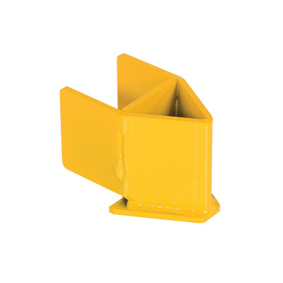 Steel Upright Rack Guard, 7in x 5in x 5in, Yellow
