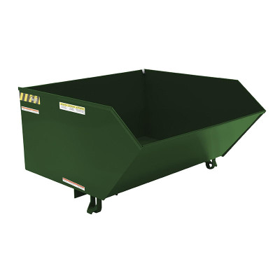 Low Profile Self Dumping Hopper, 1 Cu Yd, 2000 lb., Hunter Green | CMTP