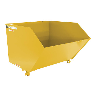 Low Profile Self Dumping Hopper, 1-1/2 Cu Yd, 6000 lb., Yellow | CMTP