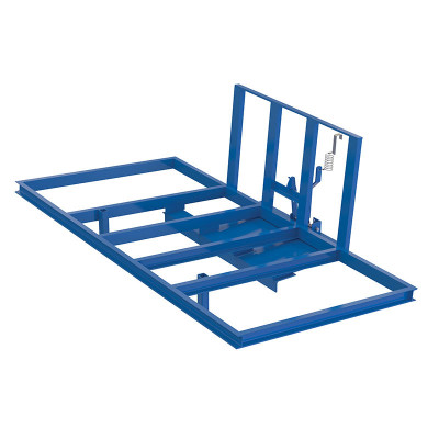 Steel Open Sided Hopper, Open Deck, 2,000 lb., Blue | CMTP