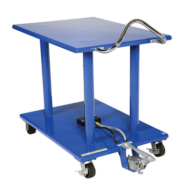 Steel Hydraulic Post Table, 30in x 42in, 2,000 lb., Blue | CMTP