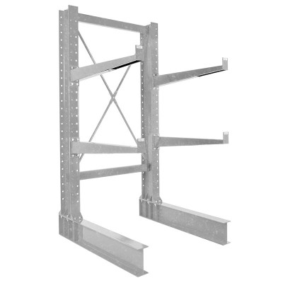 Cantilever Rack Kit with 36in Arms 8 Ft. Set 32,000lb, Silver