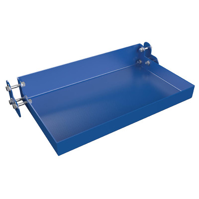 Steel Ladder Tool Tray, 16-13/16in Width, Blue